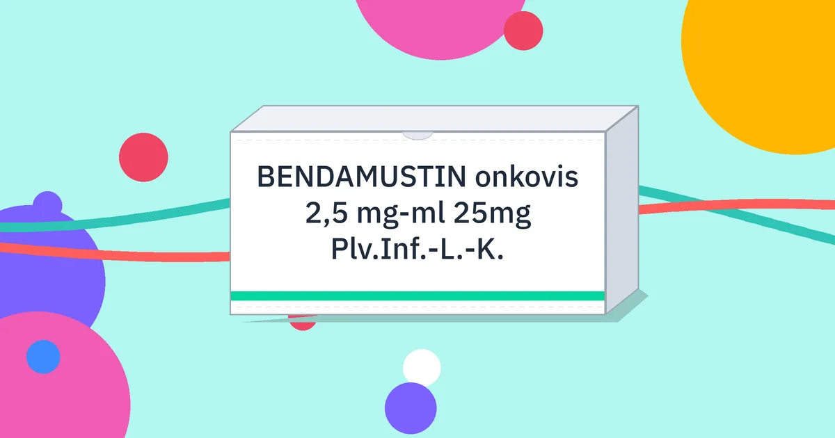 Symbolbild: Packung mit der Aufschrift BENDAMUSTIN onkovis 2,5 mg-ml 25mg Plv.Inf.-L.-K. (PZN 11173117) – Verfügbarkeit und Bezug in Apotheken in Frankfurt am Main