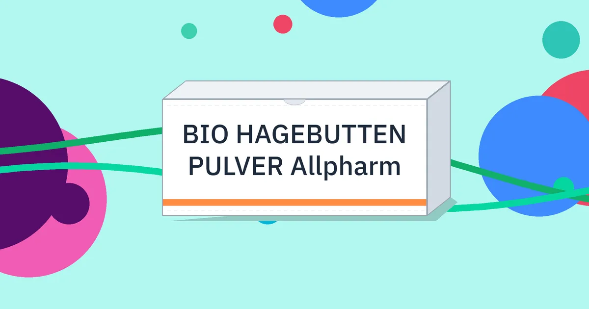 Symbolbild: Packung mit der Aufschrift BIO HAGEBUTTEN PULVER Allpharm (PZN 19510117) – Verfügbarkeit und Bezug in Apotheken in Frankfurt am Main