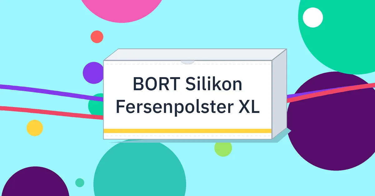 Symbolbild: Packung mit der Aufschrift BORT Silikon Fersenpolster XL (PZN 12574485) – Verfügbarkeit und Bezug in Apotheken in Frankfurt am Main