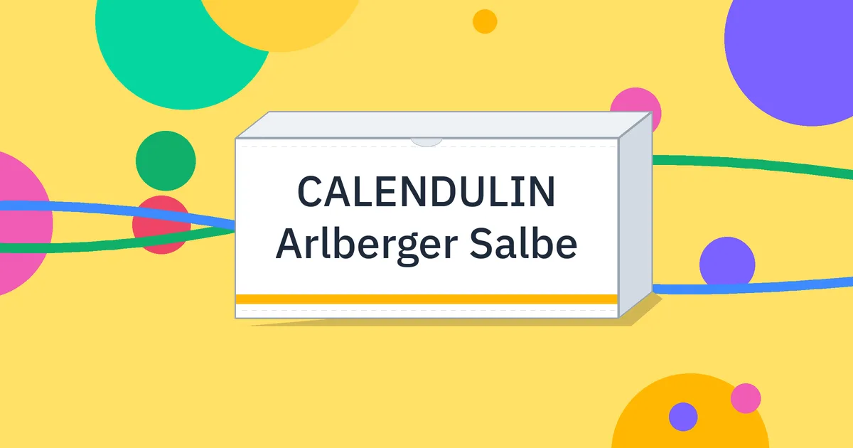 Symbolbild: Packung mit der Aufschrift CALENDULIN Arlberger Salbe (PZN 02788676) – Verfügbarkeit und Bezug in Apotheken in Frankfurt am Main