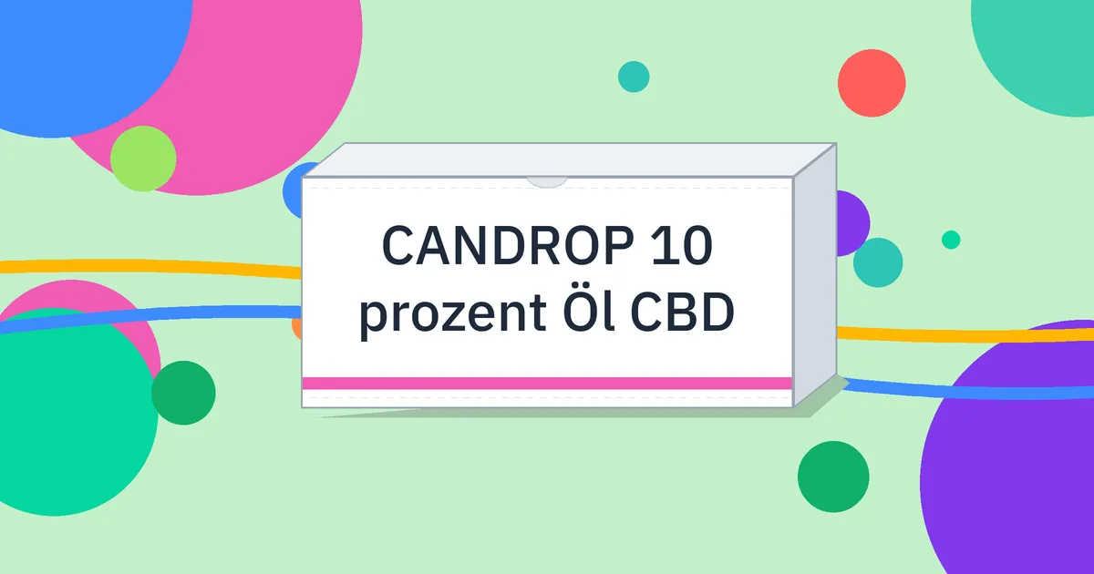 Symbolbild: Packung mit der Aufschrift CANDROP 10 prozent Öl CBD (PZN 19058048) – Verfügbarkeit und Bezug in Apotheken in Frankfurt am Main