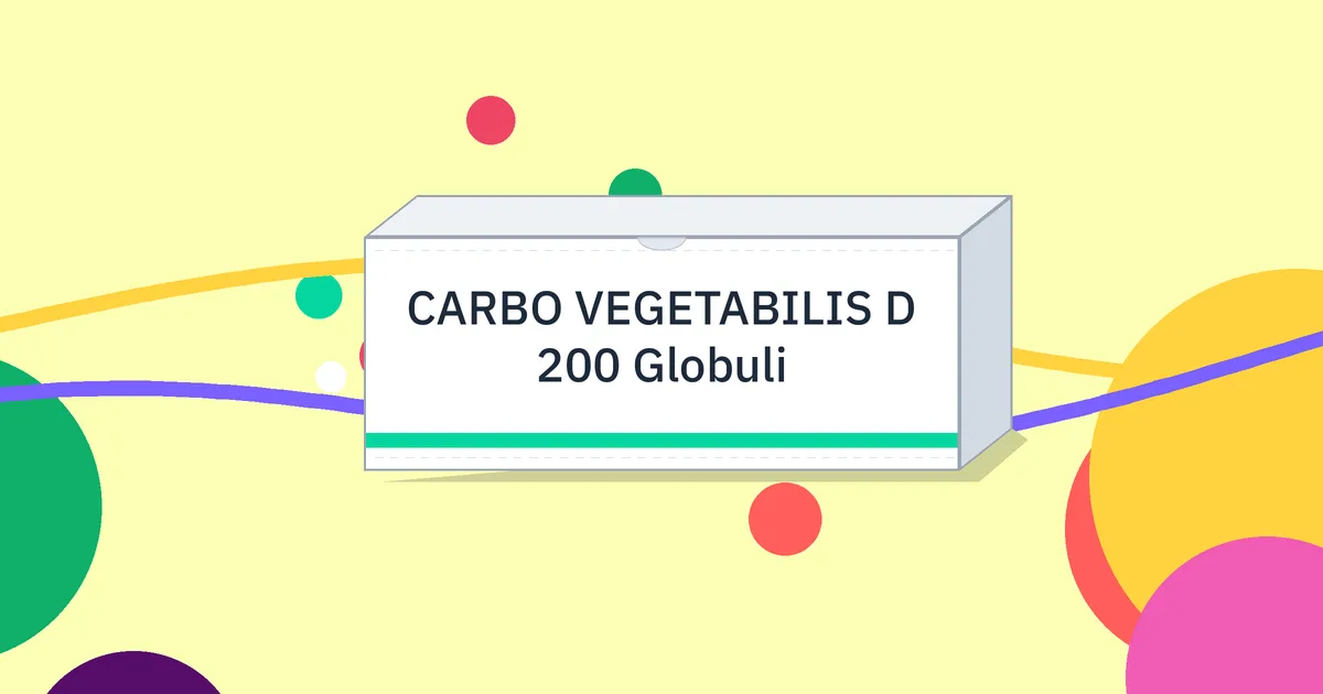 Symbolbild: Packung mit der Aufschrift CARBO VEGETABILIS D 200 Globuli (PZN 14311850) – Verfügbarkeit und Bezug in Apotheken in Frankfurt am Main
