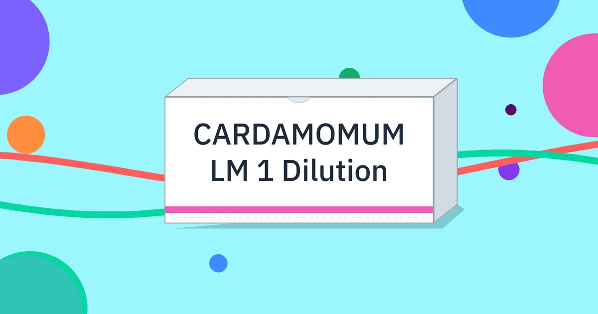 Symbolbild: Packung mit der Aufschrift CARDAMOMUM LM 1 Dilution (PZN 13429472) – Verfügbarkeit und Bezug in Apotheken in Frankfurt am Main