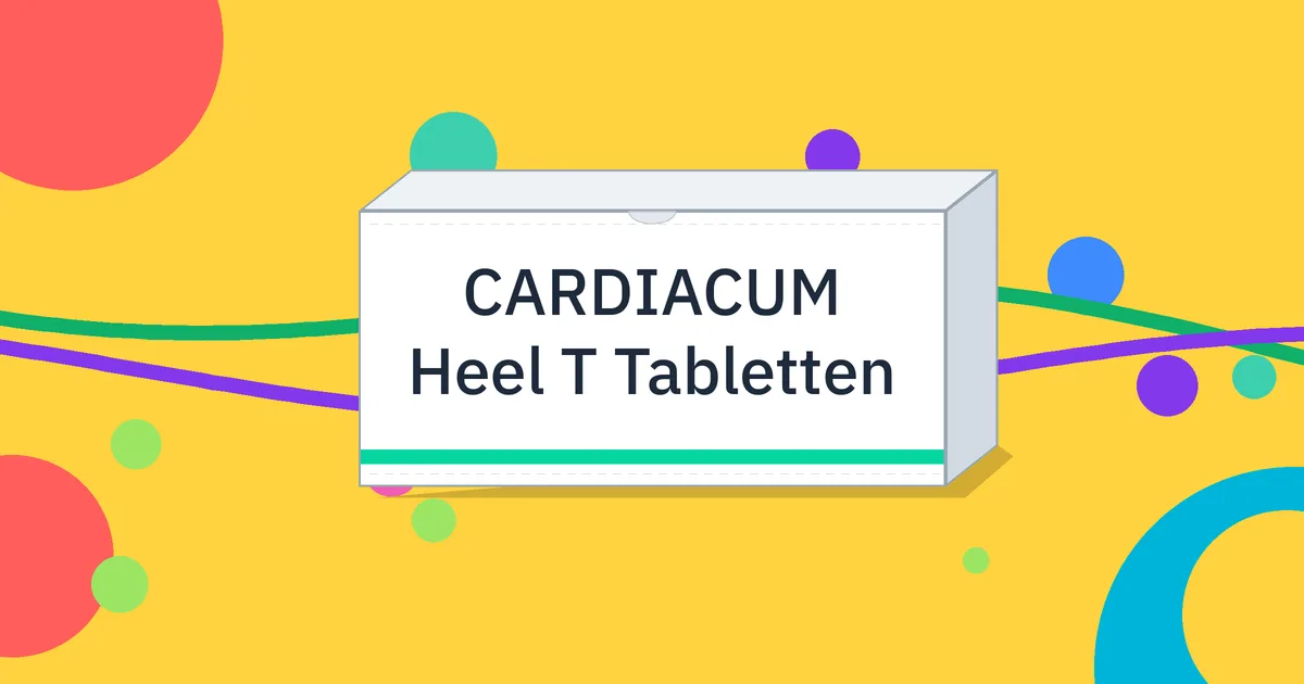 Symbolbild: Packung mit der Aufschrift CARDIACUM Heel T Tabletten (PZN 02740238) – Verfügbarkeit und Bezug in Apotheken in Frankfurt am Main