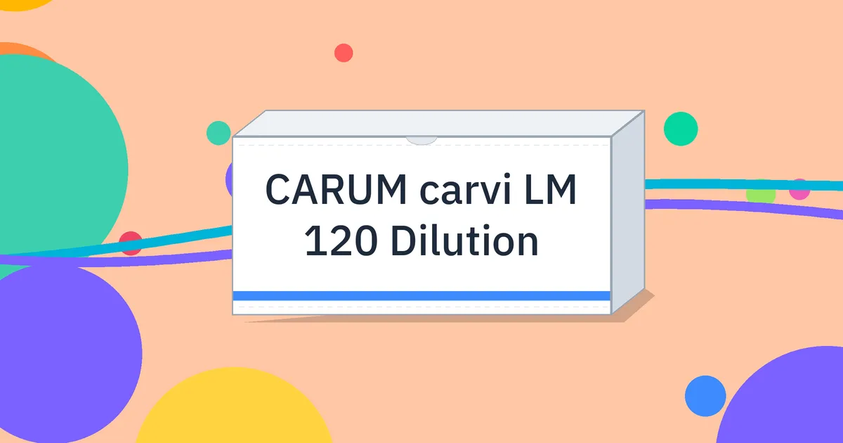 Symbolbild: Packung mit der Aufschrift CARUM carvi LM 120 Dilution (PZN 12811525) – Verfügbarkeit und Bezug in Apotheken in Frankfurt am Main