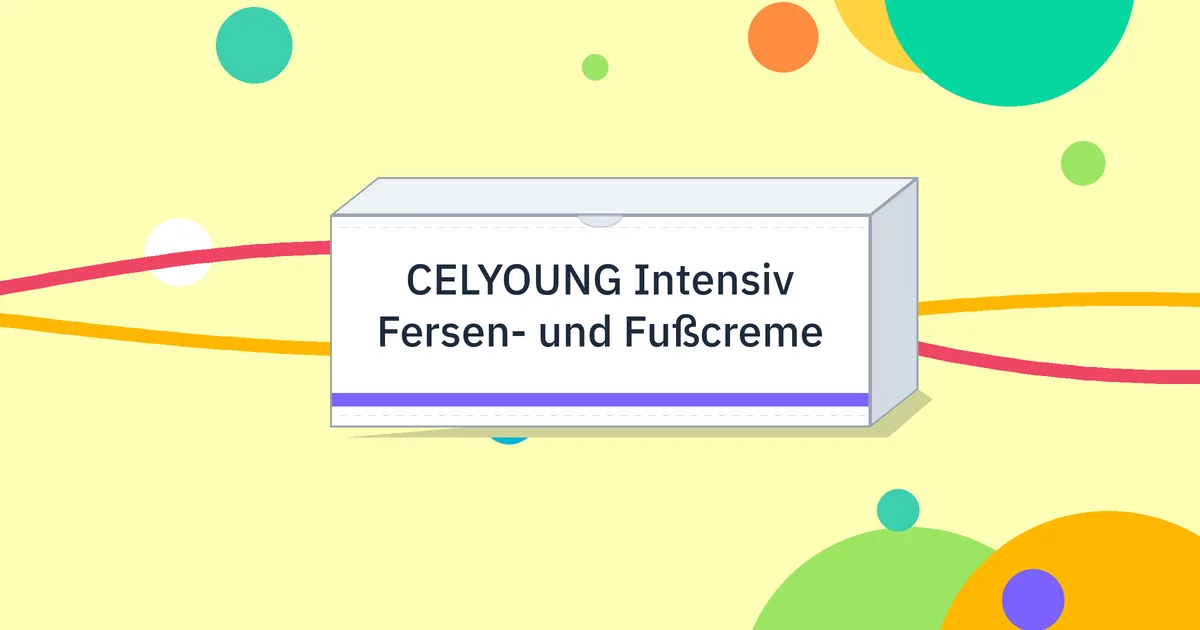 Symbolbild: Packung mit der Aufschrift CELYOUNG Intensiv Fersen- und Fußcreme (PZN 03443146) – Verfügbarkeit und Bezug in Apotheken in Frankfurt am Main