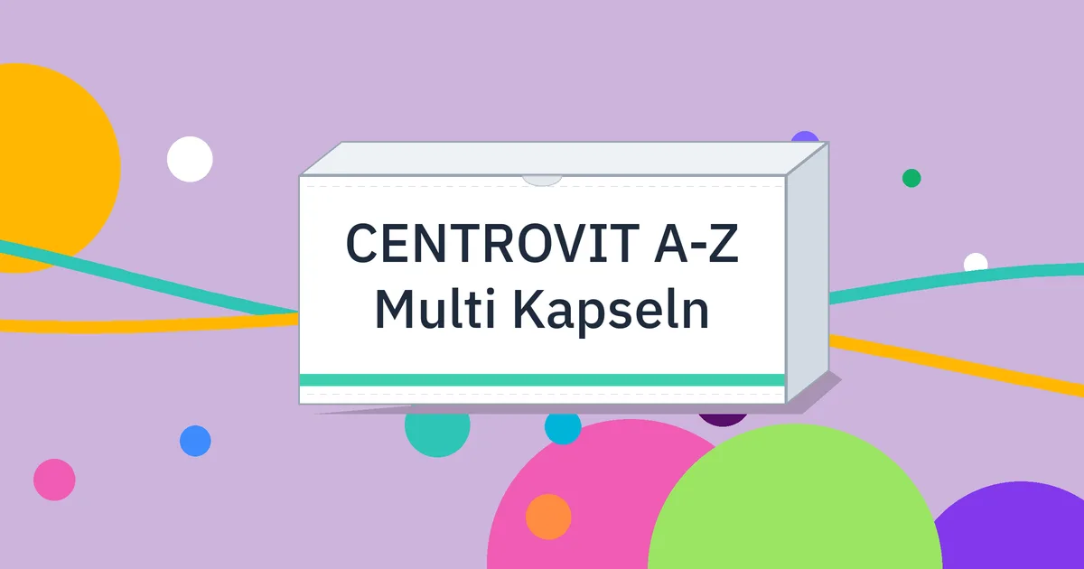 Symbolbild: Packung mit der Aufschrift CENTROVIT A-Z Multi Kapseln (PZN 19684254) – Verfügbarkeit und Bezug in Apotheken in Frankfurt am Main