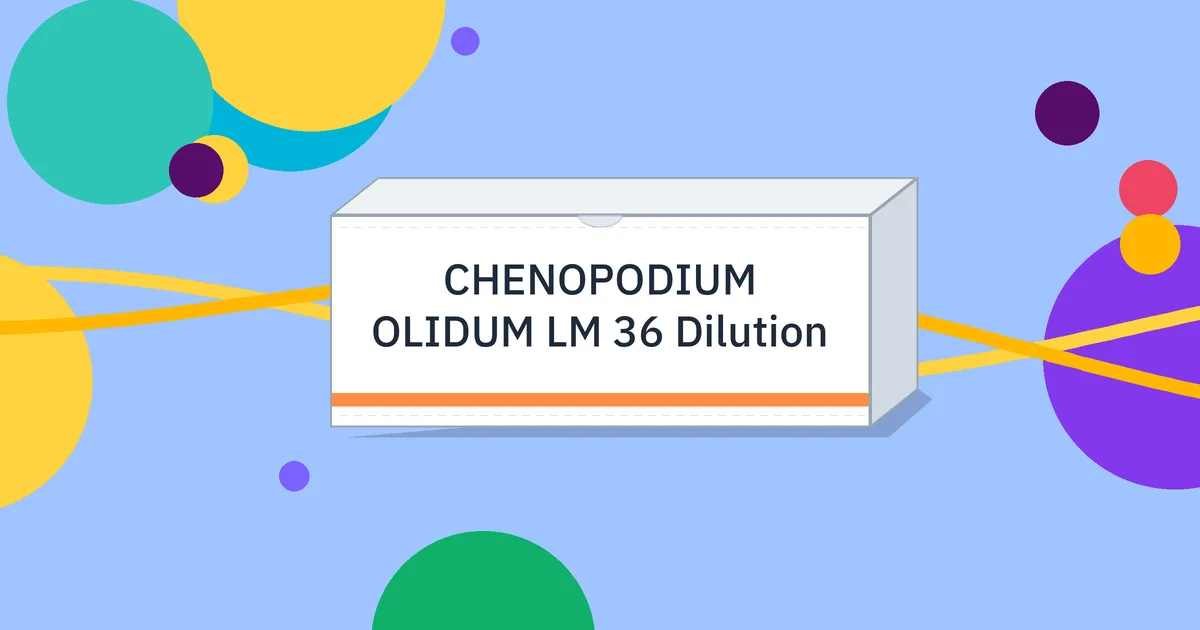 Symbolbild: Packung mit der Aufschrift CHENOPODIUM OLIDUM LM 36 Dilution (PZN 13441527) – Verfügbarkeit und Bezug in Apotheken in Frankfurt am Main