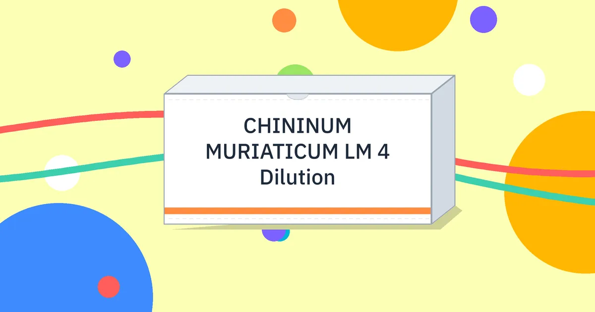 Symbolbild: Packung mit der Aufschrift CHININUM MURIATICUM LM 4 Dilution (PZN 12815049) – Verfügbarkeit und Bezug in Apotheken in Frankfurt am Main