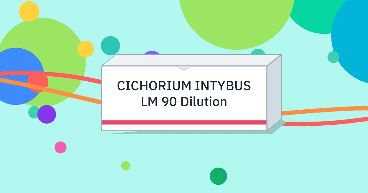 Symbolbild: Packung mit der Aufschrift CICHORIUM INTYBUS LM 90 Dilution (PZN 13446269) – Verfügbarkeit und Bezug in Apotheken in Frankfurt am Main