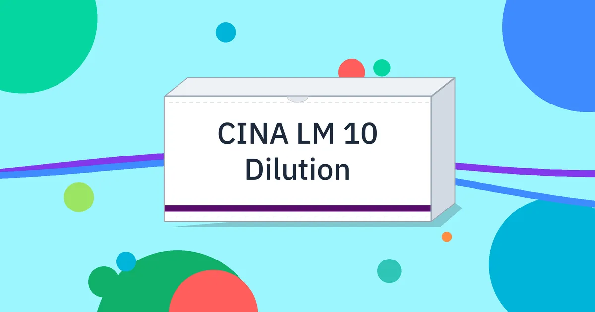 Symbolbild: Packung mit der Aufschrift CINA LM 10 Dilution (PZN 12819490) – Verfügbarkeit und Bezug in Apotheken in Frankfurt am Main