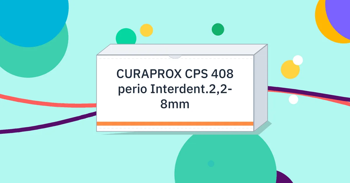Symbolbild: Packung mit der Aufschrift CURAPROX CPS 408 perio Interdent.2,2-8mm (PZN 19490254) – Verfügbarkeit und Bezug in Apotheken in Frankfurt am Main