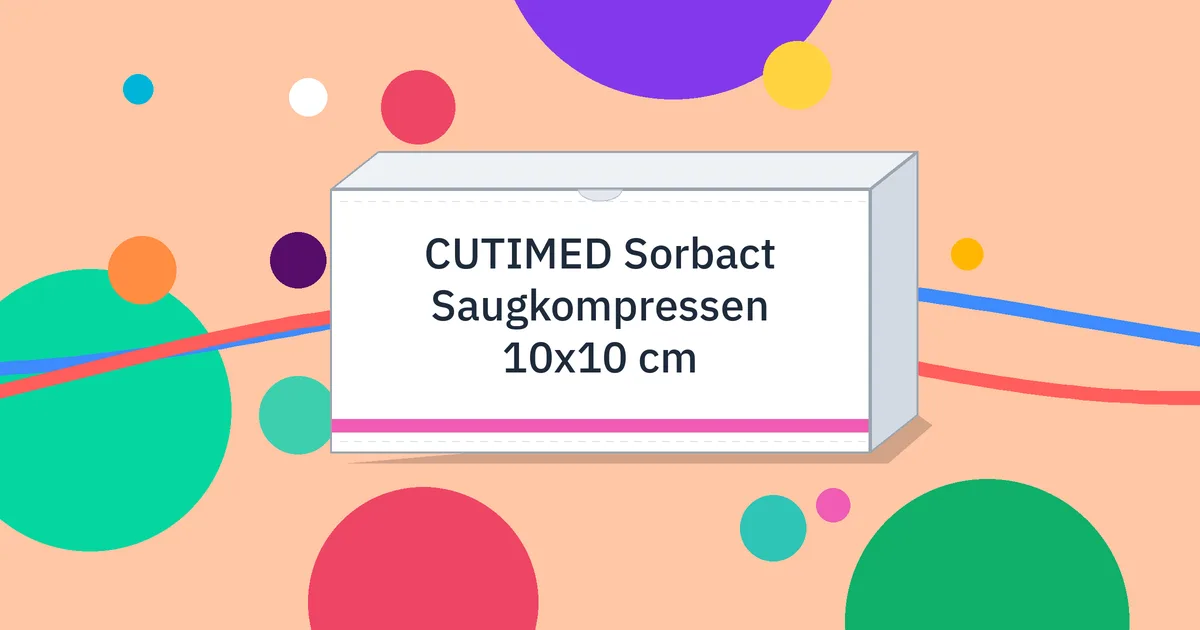 Symbolbild: Packung mit der Aufschrift CUTIMED Sorbact Saugkompressen 10x10 cm (PZN 17513318) – Verfügbarkeit und Bezug in Apotheken in Frankfurt am Main