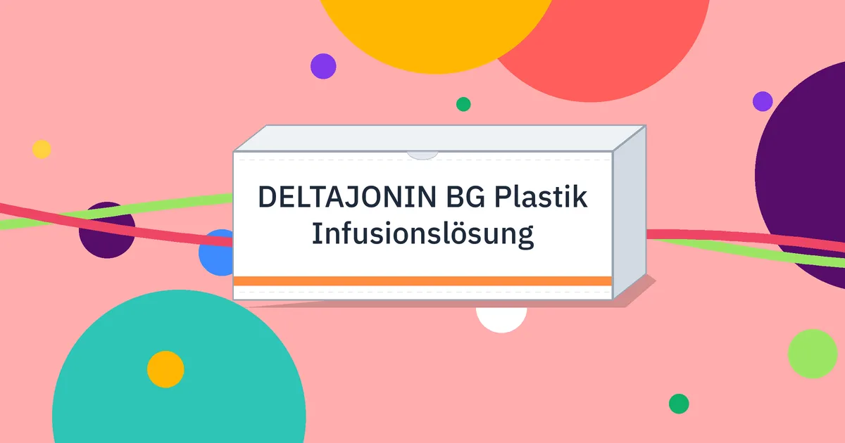 Symbolbild: Packung mit der Aufschrift DELTAJONIN BG Plastik Infusionslösung (PZN 03367020) – Verfügbarkeit und Bezug in Apotheken in Frankfurt am Main