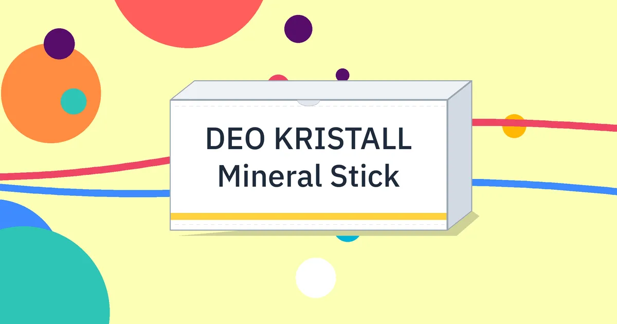 Symbolbild: Packung mit der Aufschrift DEO KRISTALL Mineral Stick (PZN 04006436) – Verfügbarkeit und Bezug in Apotheken in Frankfurt am Main