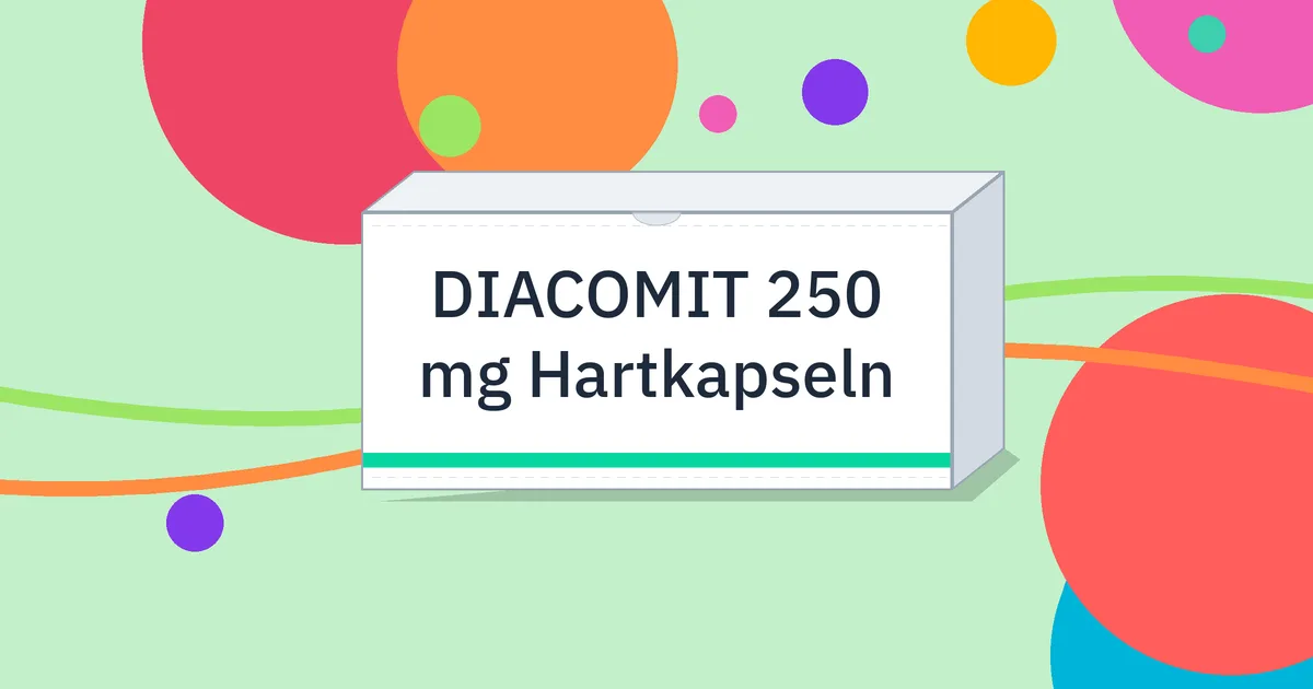 Symbolbild: Packung mit der Aufschrift DIACOMIT 250 mg Hartkapseln (PZN 00724962) – Verfügbarkeit und Bezug in Apotheken in Frankfurt am Main