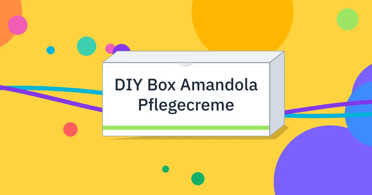 Symbolbild: Packung mit der Aufschrift DIY Box Amandola Pflegecreme (PZN 17400703) – Verfügbarkeit und Bezug in Apotheken in Frankfurt am Main