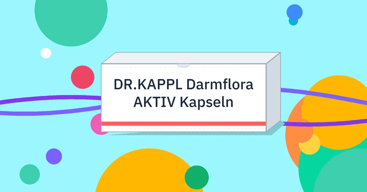 Symbolbild: Packung mit der Aufschrift DR.KAPPL Darmflora AKTIV Kapseln (PZN 18324074) – Verfügbarkeit und Bezug in Apotheken in Frankfurt am Main