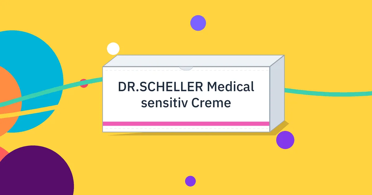 Symbolbild: Packung mit der Aufschrift DR.SCHELLER Medical sensitiv Creme (PZN 19741153) – Verfügbarkeit und Bezug in Apotheken in Frankfurt am Main