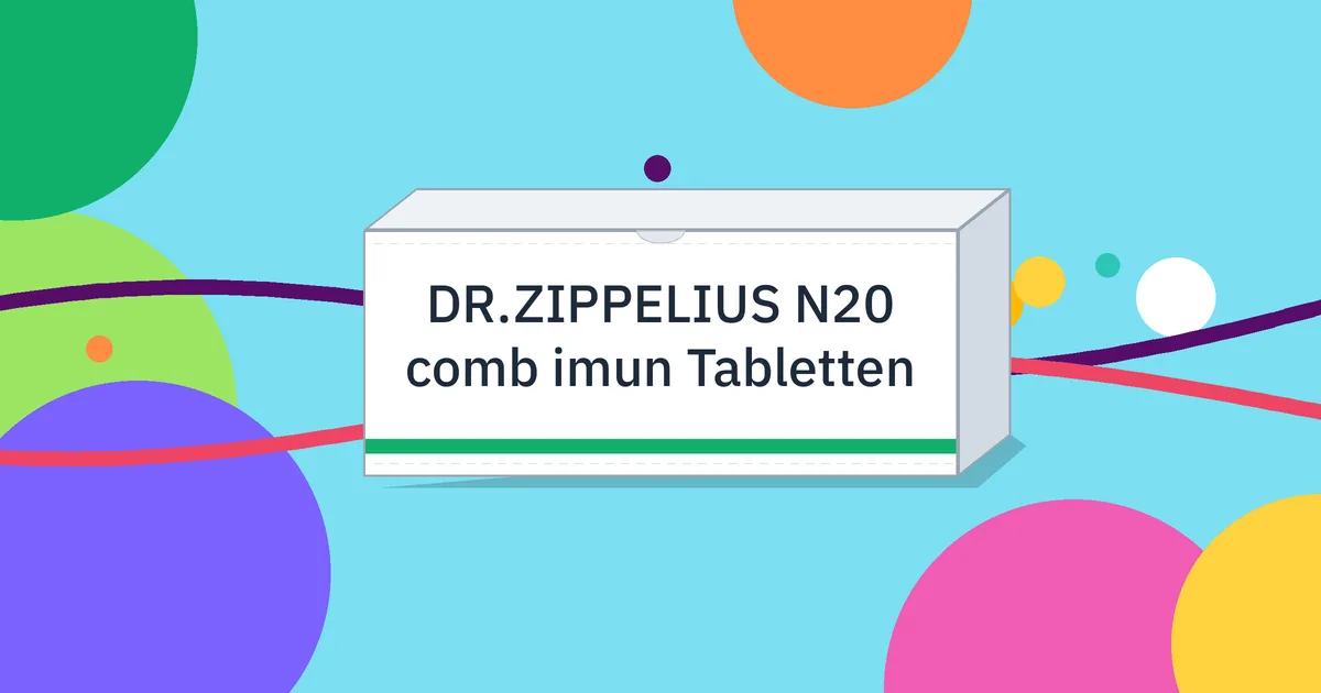 Symbolbild: Packung mit der Aufschrift DR.ZIPPELIUS N20 comb imun Tabletten (PZN 16851668) – Verfügbarkeit und Bezug in Apotheken in Frankfurt am Main
