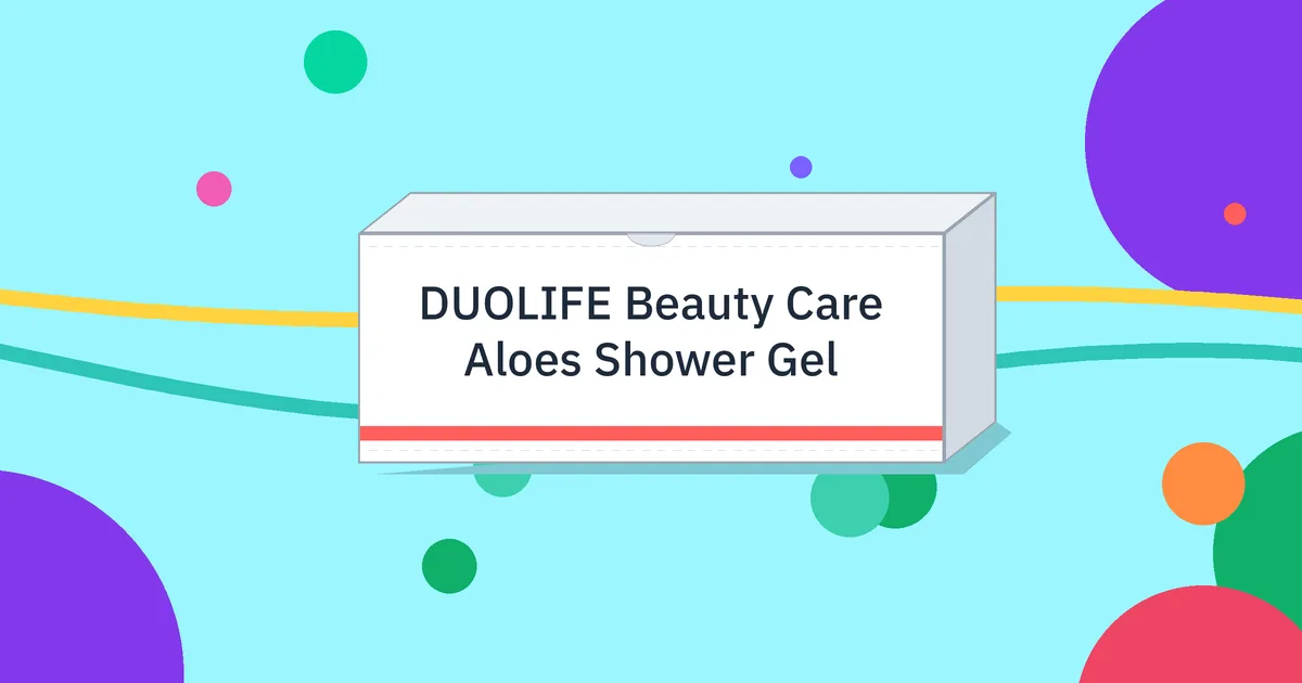 Symbolbild: Packung mit der Aufschrift DUOLIFE Beauty Care Aloes Shower Gel (PZN 16683596) – Verfügbarkeit und Bezug in Apotheken in Frankfurt am Main