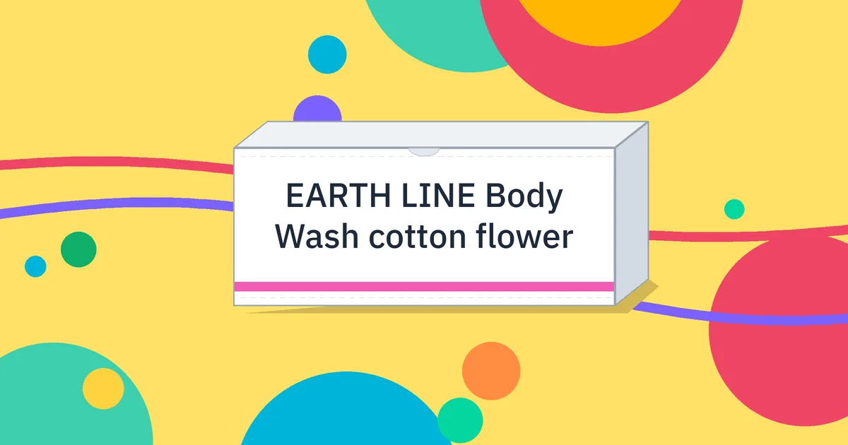 Symbolbild: Packung mit der Aufschrift EARTH LINE Body Wash cotton flower (PZN 18429287) – Verfügbarkeit und Bezug in Apotheken in Frankfurt am Main