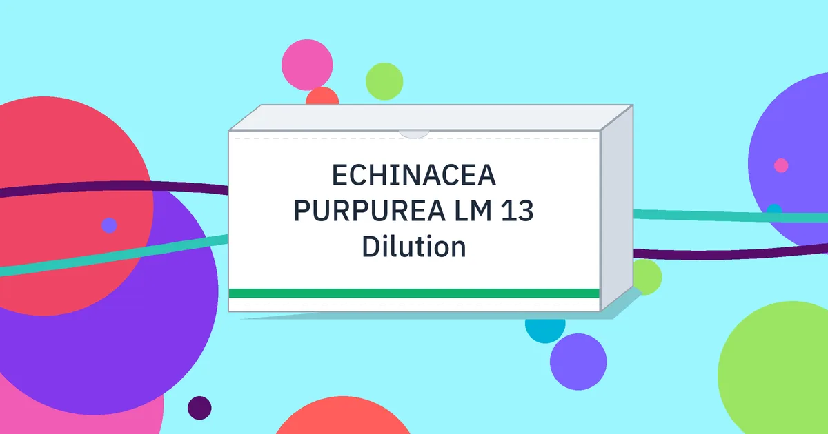 Symbolbild: Packung mit der Aufschrift ECHINACEA PURPUREA LM 13 Dilution (PZN 13468420) – Verfügbarkeit und Bezug in Apotheken in Frankfurt am Main