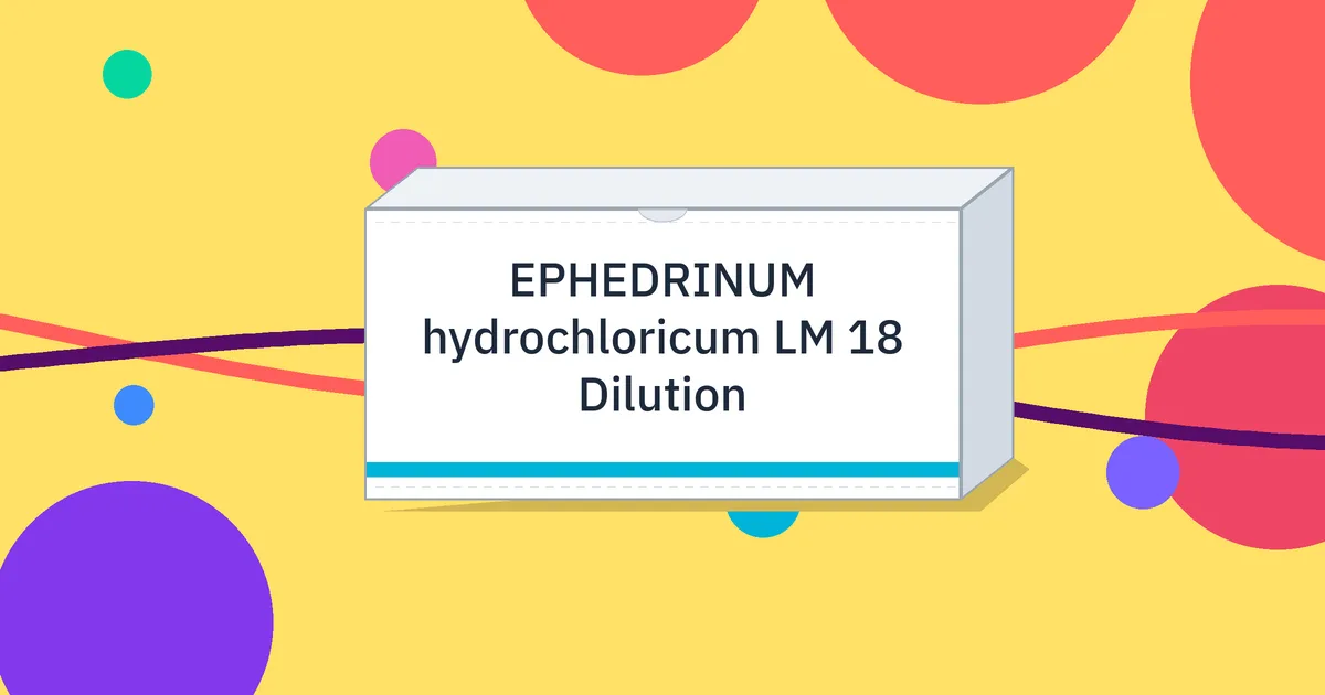 Symbolbild: Packung mit der Aufschrift EPHEDRINUM hydrochloricum LM 18 Dilution (PZN 13471238) – Verfügbarkeit und Bezug in Apotheken in Frankfurt am Main