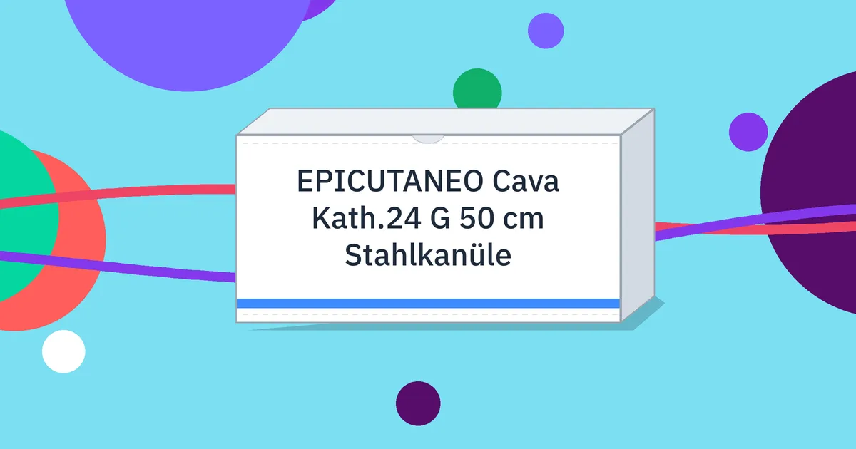 Symbolbild: Packung mit der Aufschrift EPICUTANEO Cava Kath.24 G 50 cm Stahlkanüle (PZN 07336909) – Verfügbarkeit und Bezug in Apotheken in Frankfurt am Main