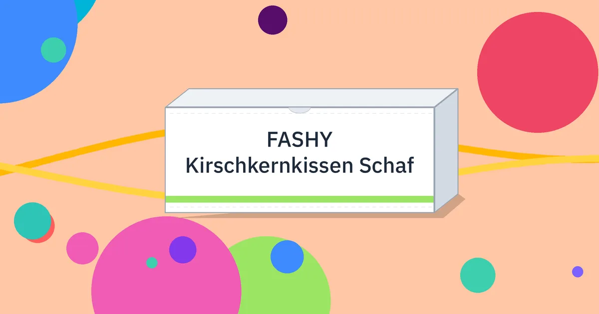 Symbolbild: Packung mit der Aufschrift FASHY Kirschkernkissen Schaf (PZN 07130651) – Verfügbarkeit und Bezug in Apotheken in Frankfurt am Main