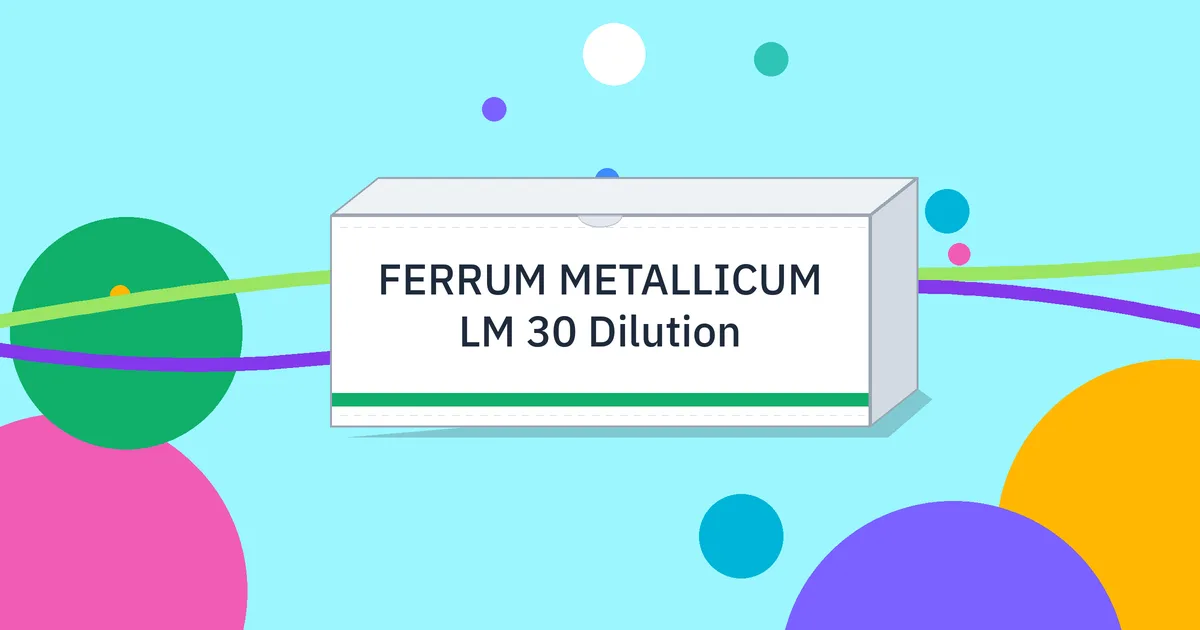 Symbolbild: Packung mit der Aufschrift FERRUM METALLICUM LM 30 Dilution (PZN 07540461) – Verfügbarkeit und Bezug in Apotheken in Frankfurt am Main