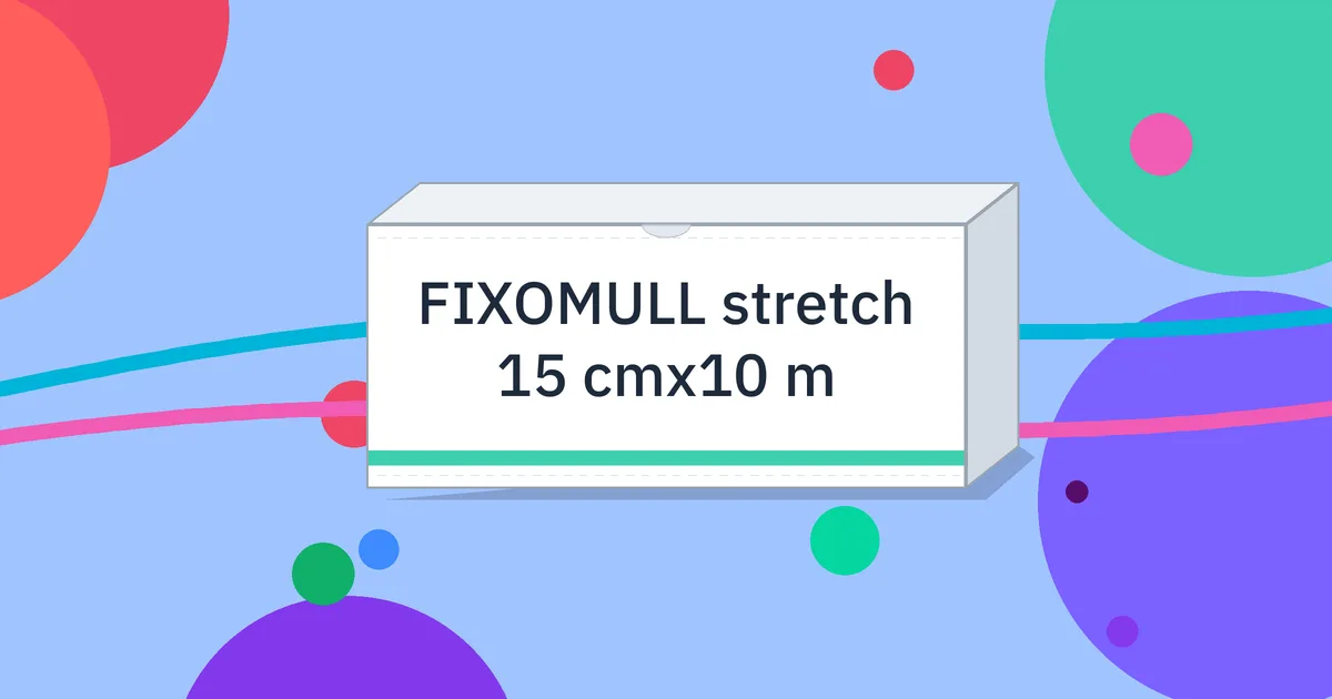 Symbolbild: Packung mit der Aufschrift FIXOMULL stretch 15 cmx10 m (PZN 18395275) – Verfügbarkeit und Bezug in Apotheken in Frankfurt am Main