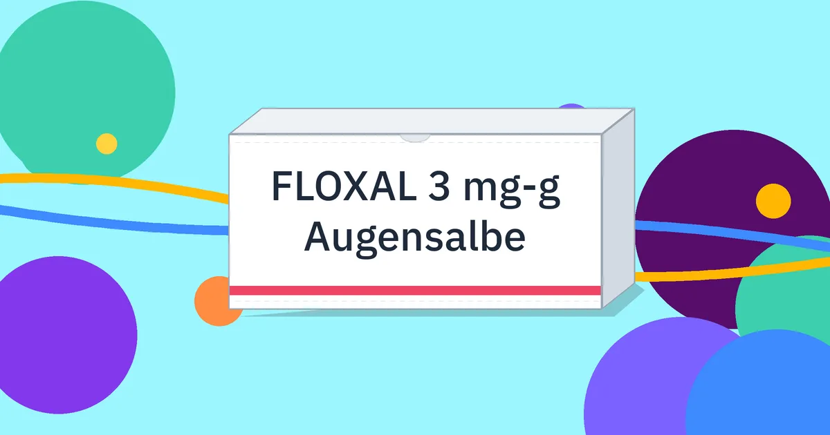 Symbolbild: Packung mit der Aufschrift FLOXAL 3 mg-g Augensalbe (PZN 03820933) – Verfügbarkeit und Bezug in Apotheken in Frankfurt am Main