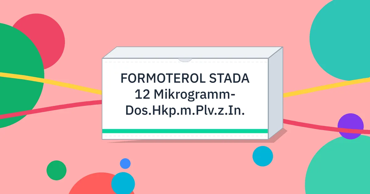 Symbolbild: Packung mit der Aufschrift FORMOTEROL STADA 12 Mikrogramm-Dos.Hkp.m.Plv.z.In. (PZN 04978205) – Verfügbarkeit und Bezug in Apotheken in Frankfurt am Main