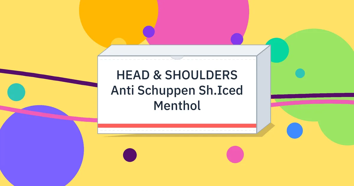 Symbolbild: Packung mit der Aufschrift HEAD & SHOULDERS Anti Schuppen Sh.Iced Menthol (PZN 00019465) – Verfügbarkeit und Bezug in Apotheken in Frankfurt am Main