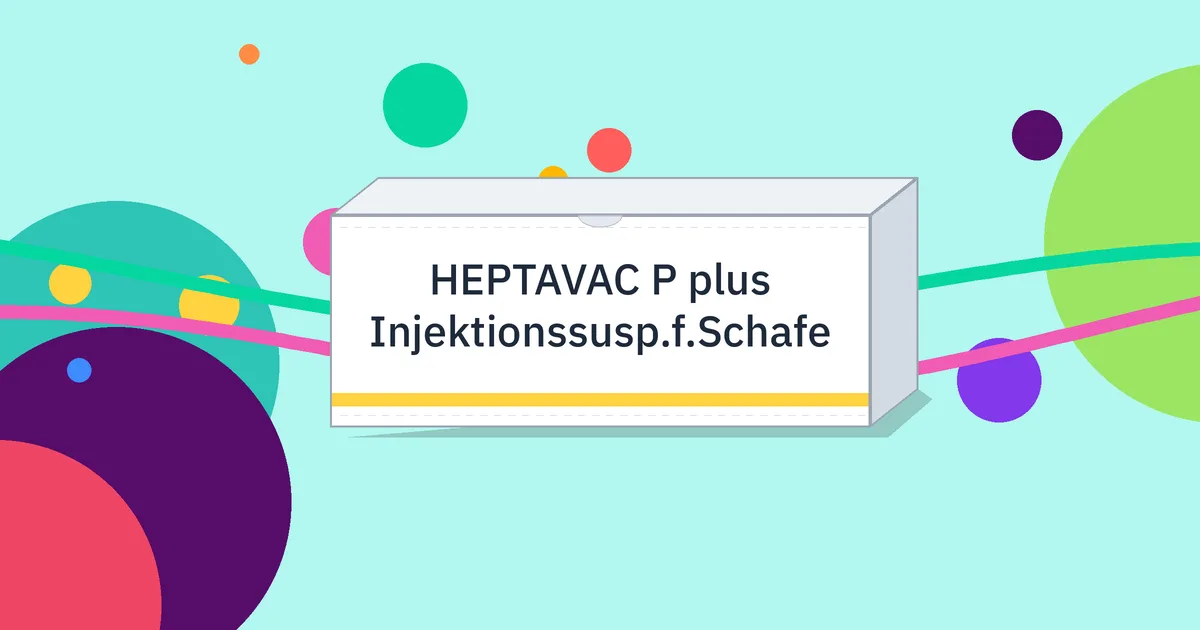 Symbolbild: Packung mit der Aufschrift HEPTAVAC P plus Injektionssusp.f.Schafe (PZN 01093802) – Verfügbarkeit und Bezug in Apotheken in Frankfurt am Main
