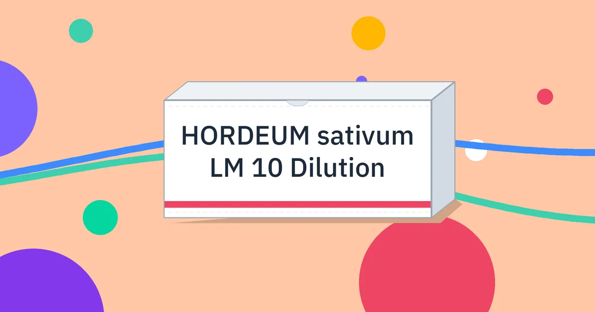 Symbolbild: Packung mit der Aufschrift HORDEUM sativum LM 10 Dilution (PZN 13555805) – Verfügbarkeit und Bezug in Apotheken in Frankfurt am Main