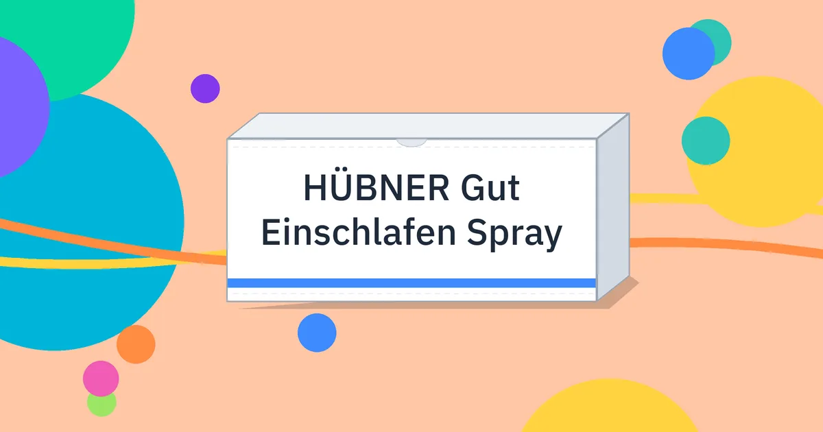 Symbolbild: Packung mit der Aufschrift HÜBNER Gut Einschlafen Spray (PZN 20038660) – Verfügbarkeit und Bezug in Apotheken in Frankfurt am Main