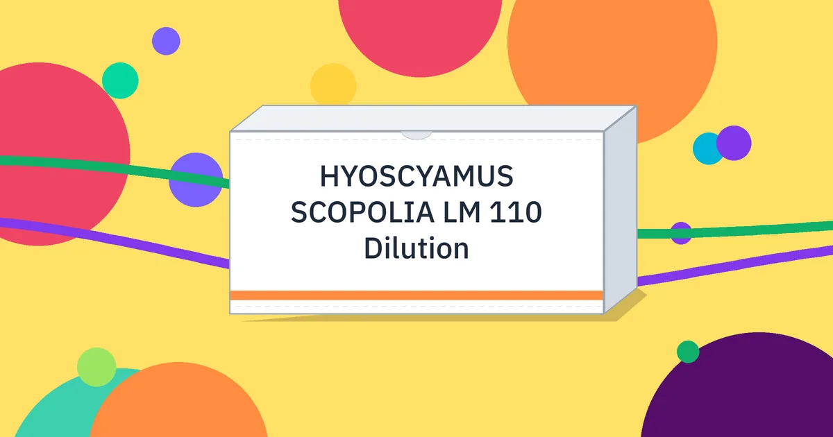 Symbolbild: Packung mit der Aufschrift HYOSCYAMUS SCOPOLIA LM 110 Dilution (PZN 13558005) – Verfügbarkeit und Bezug in Apotheken in Frankfurt am Main