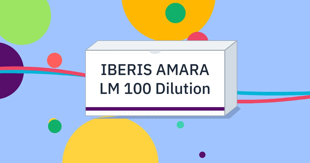 Symbolbild: Packung mit der Aufschrift IBERIS AMARA LM 100 Dilution (PZN 12891688) – Verfügbarkeit und Bezug in Apotheken in Frankfurt am Main