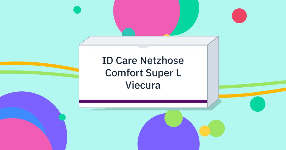 Symbolbild: Packung mit der Aufschrift ID Care Netzhose Comfort Super L Viecura (PZN 19306569) – Verfügbarkeit und Bezug in Apotheken in Frankfurt am Main