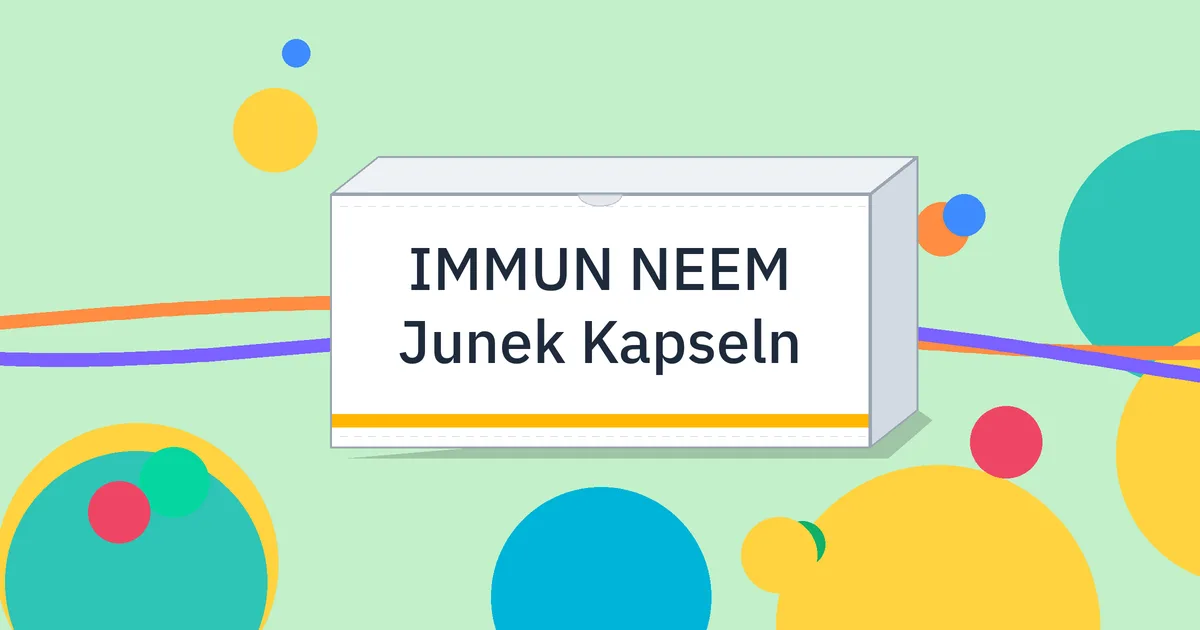 Symbolbild: Packung mit der Aufschrift IMMUN NEEM Junek Kapseln (PZN 00137035) – Verfügbarkeit und Bezug in Apotheken in Frankfurt am Main