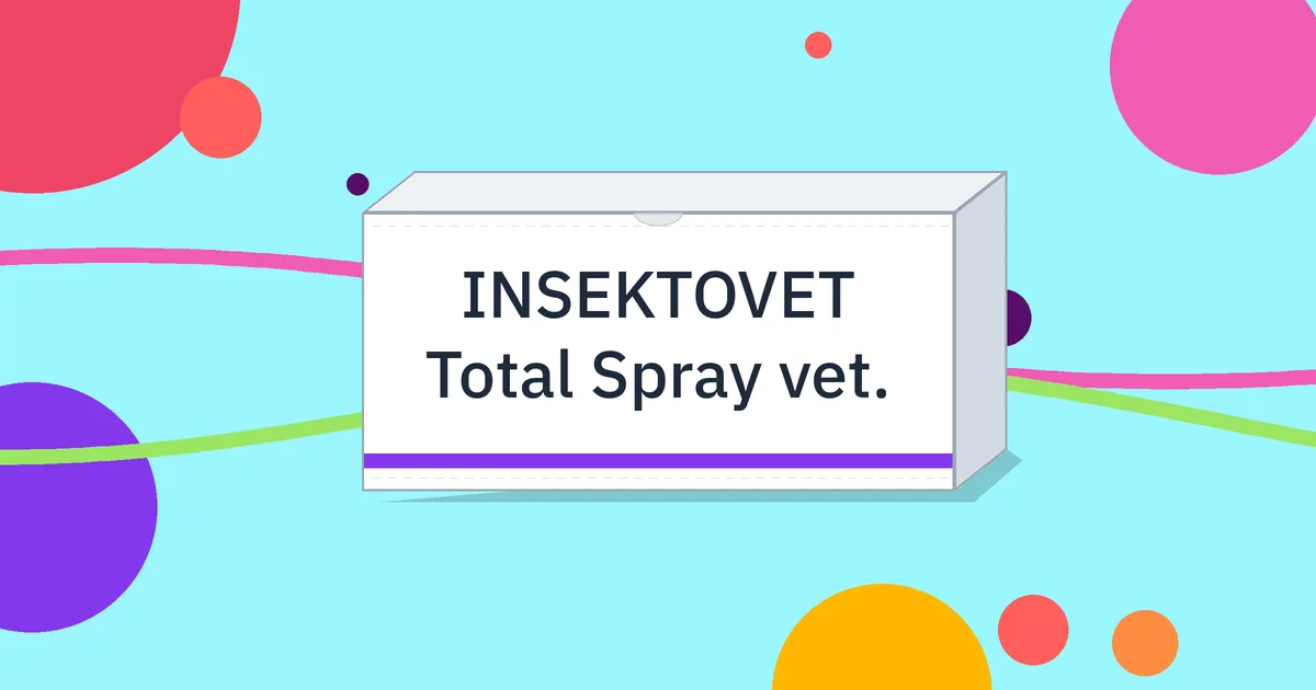 Symbolbild: Packung mit der Aufschrift INSEKTOVET Total Spray vet. (PZN 11340503) – Verfügbarkeit und Bezug in Apotheken in Frankfurt am Main