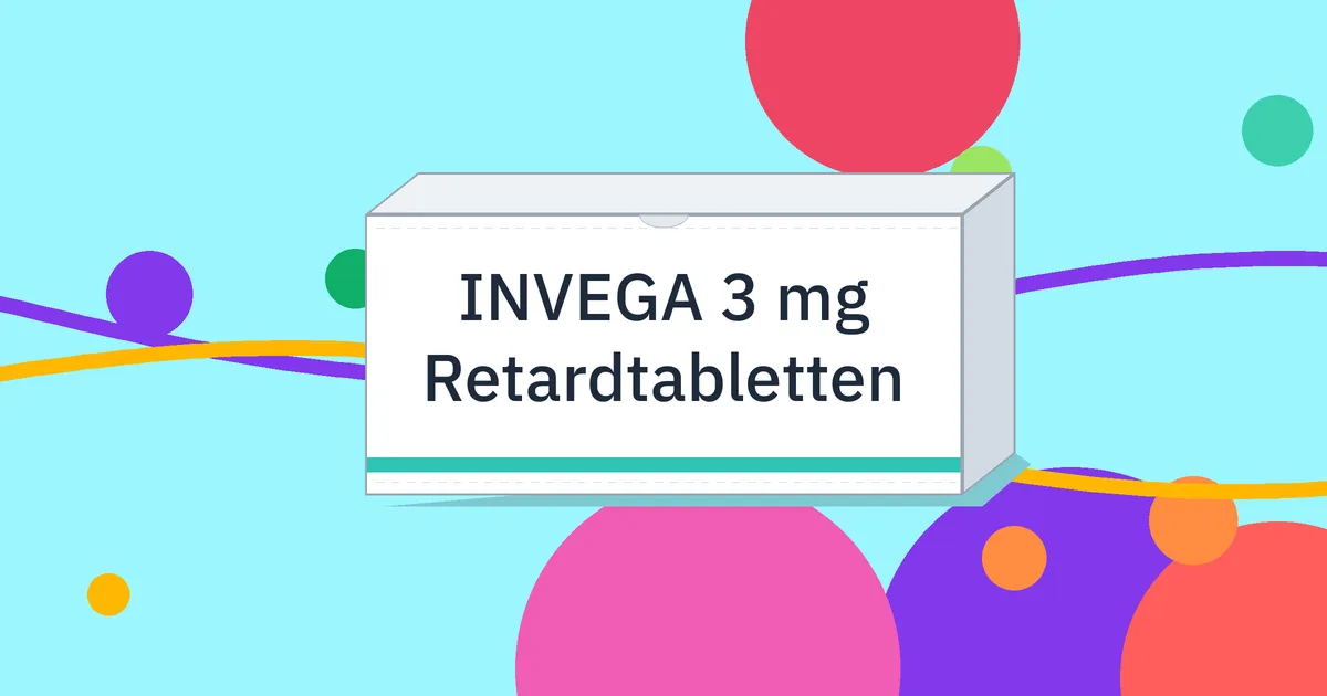 Symbolbild: Packung mit der Aufschrift INVEGA 3 mg Retardtabletten (PZN 19689323) – Verfügbarkeit und Bezug in Apotheken in Frankfurt am Main