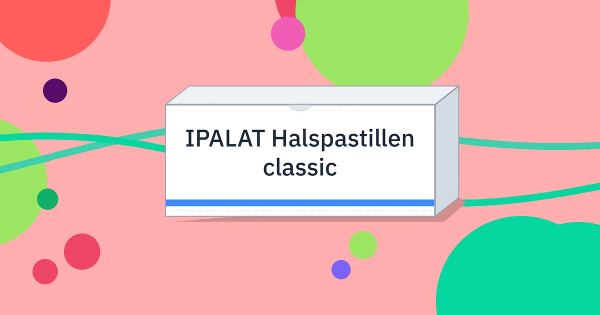 Symbolbild: Packung mit der Aufschrift IPALAT Halspastillen classic (PZN 09942092) – Verfügbarkeit und Bezug in Apotheken in Frankfurt am Main