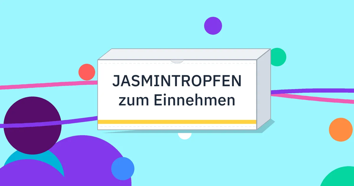 Symbolbild: Packung mit der Aufschrift JASMINTROPFEN zum Einnehmen (PZN 11866760) – Verfügbarkeit und Bezug in Apotheken in Frankfurt am Main
