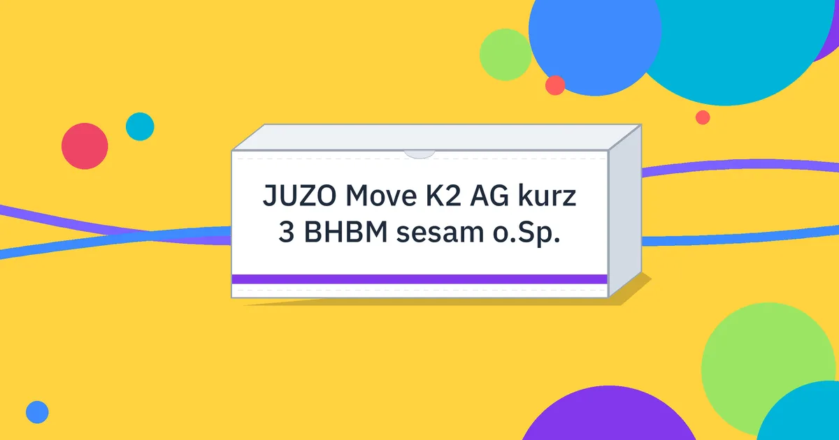 Symbolbild: Packung mit der Aufschrift JUZO Move K2 AG kurz 3 BHBM sesam o.Sp. (PZN 18530632) – Verfügbarkeit und Bezug in Apotheken in Frankfurt am Main
