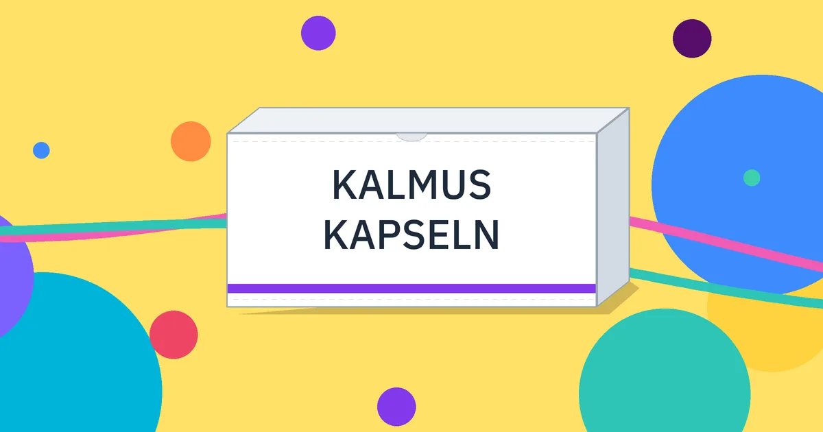 Symbolbild: Packung mit der Aufschrift KALMUS KAPSELN (PZN 05113542) – Verfügbarkeit und Bezug in Apotheken in Frankfurt am Main