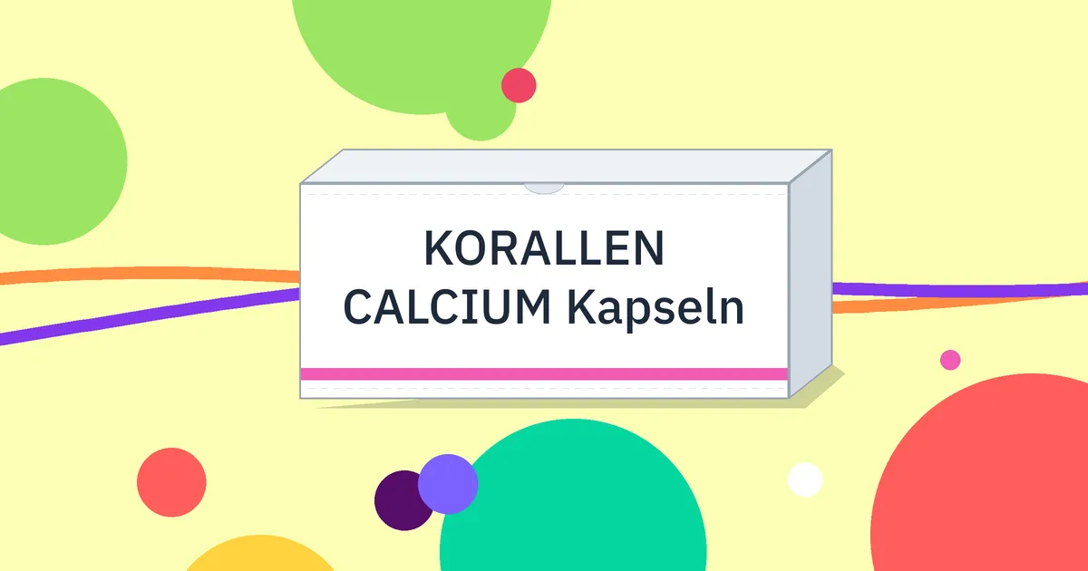 Symbolbild: Packung mit der Aufschrift KORALLEN CALCIUM Kapseln (PZN 14058285) – Verfügbarkeit und Bezug in Apotheken in Frankfurt am Main