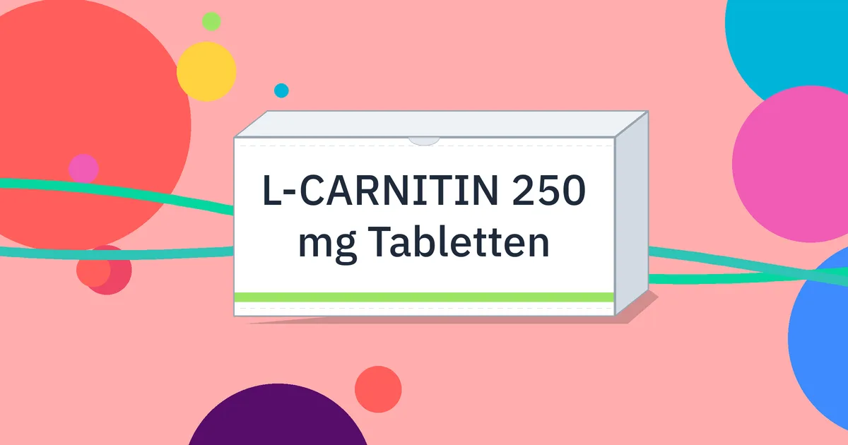 Symbolbild: Packung mit der Aufschrift L-CARNITIN 250 mg Tabletten (PZN 00331926) – Verfügbarkeit und Bezug in Apotheken in Frankfurt am Main